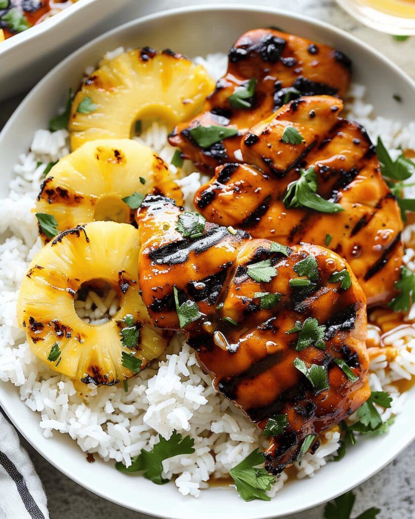 Tropical Paradise Hawaiian Chicken & Coconut Rice Recipe - Good Tasting ...