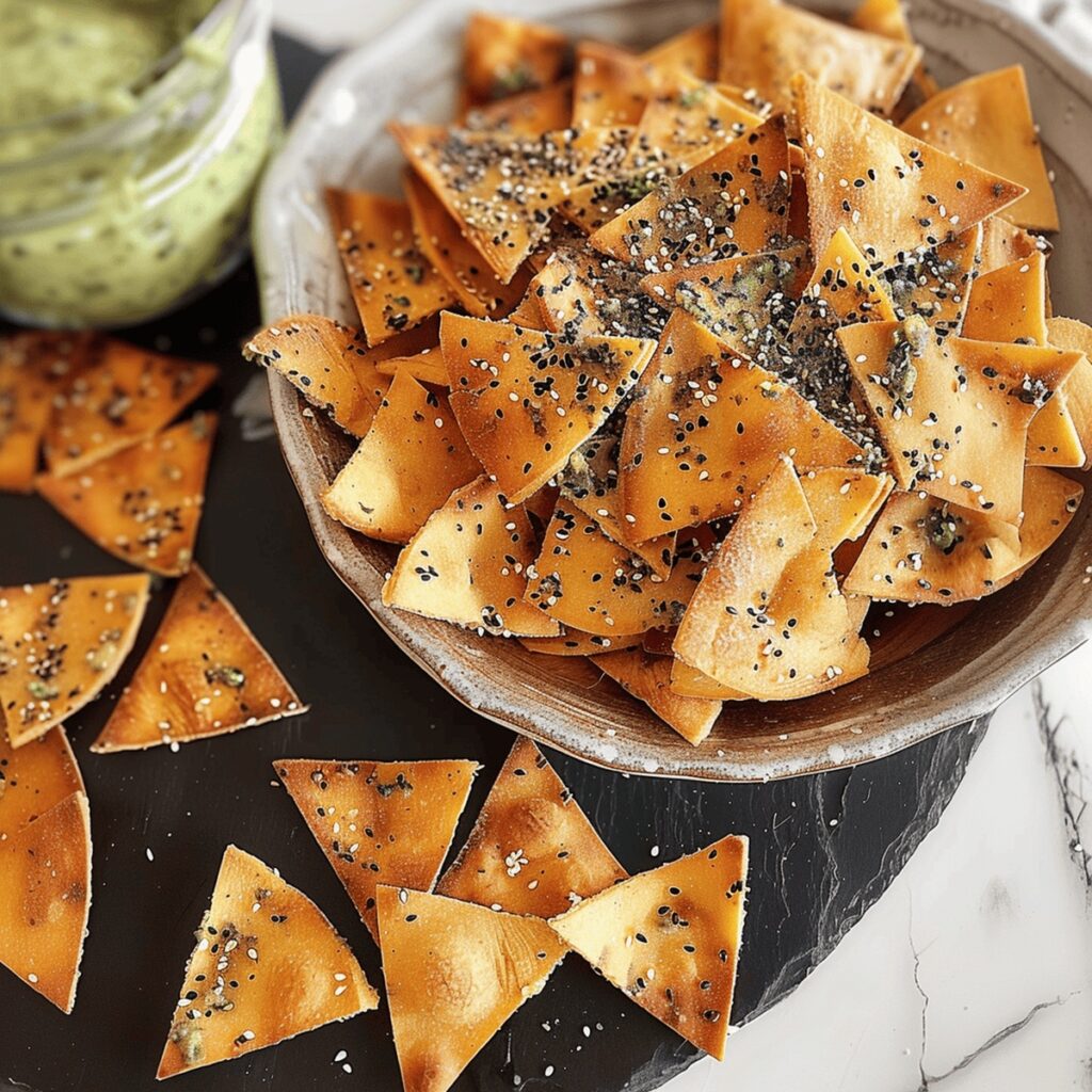 Crispy Zaatar Pita Chips: A Zesty Snack Recipe - Good Tasting Meals