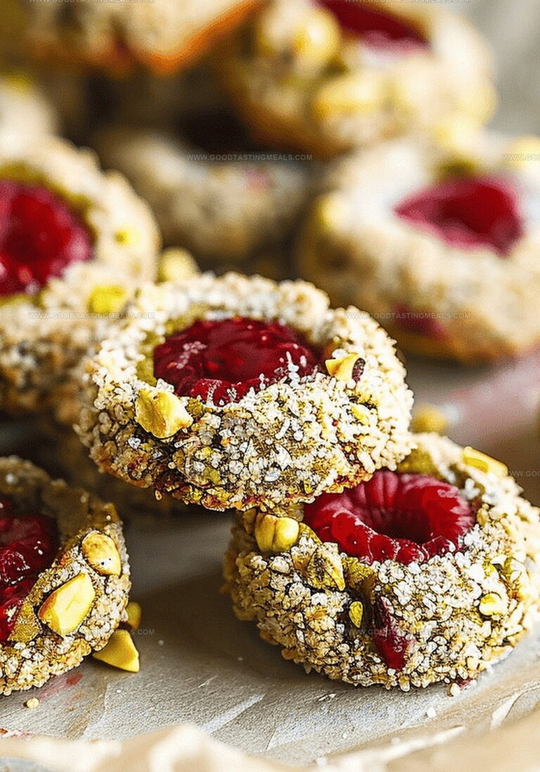 Easy Raspberry Pistachio Thumbprints Recipe: Dazzling Sweet Treats ...
