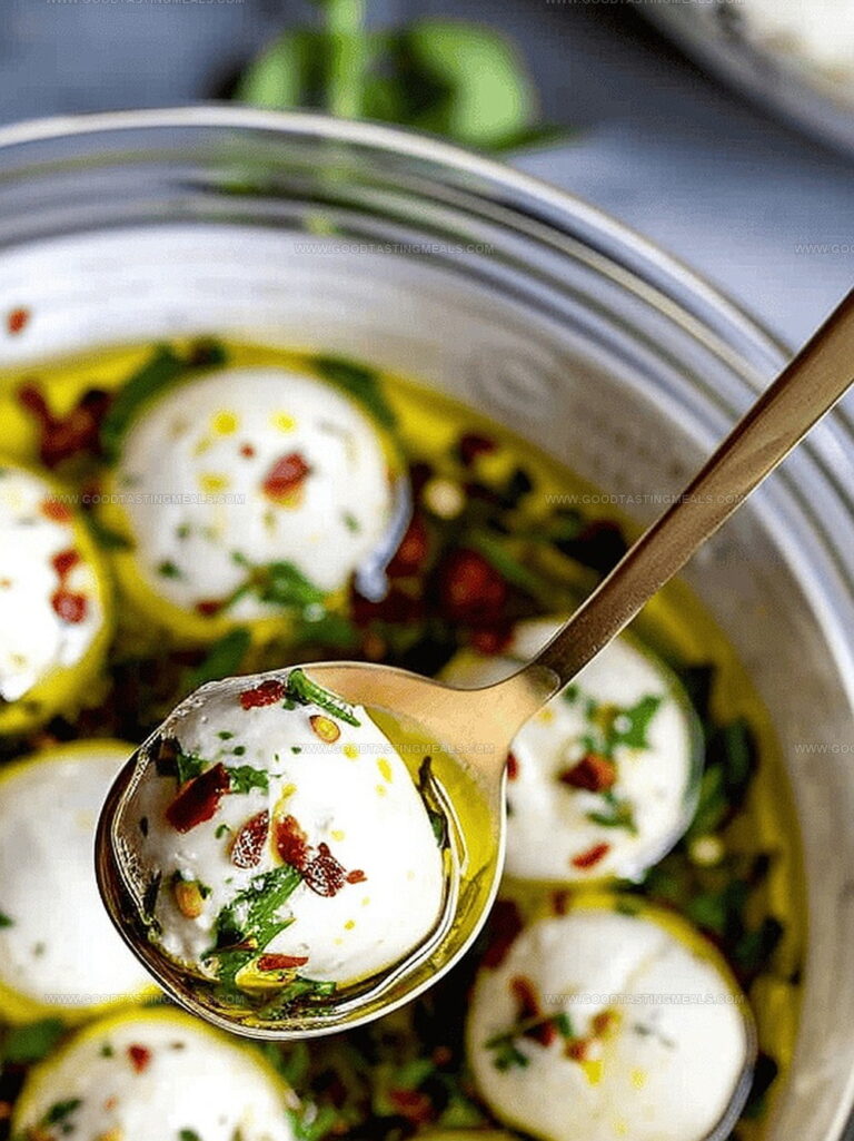 Quick & Creamy Olive Oil Marinated Mozzarella Balls Recipe - Good ...