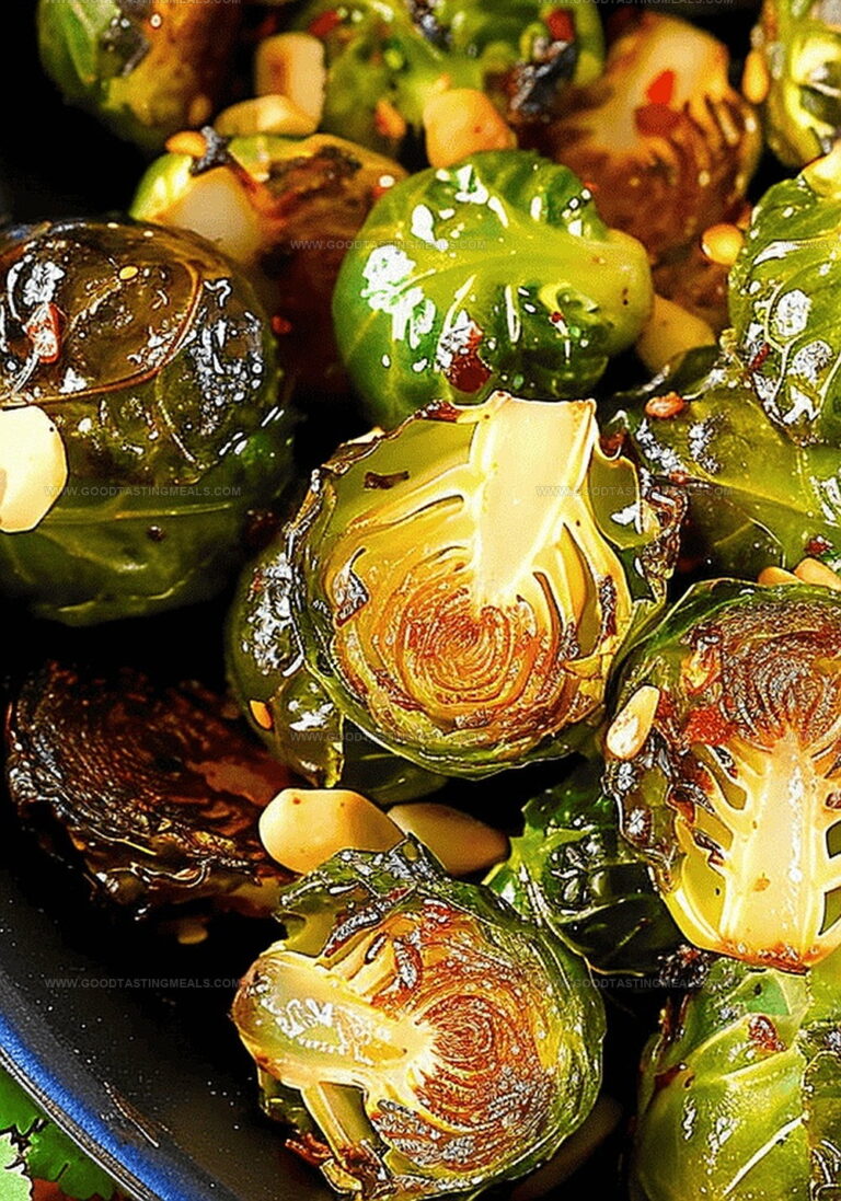 Zesty Sweet Chili Roasted Brussels Sprouts Recipe - Good Tasting Meals