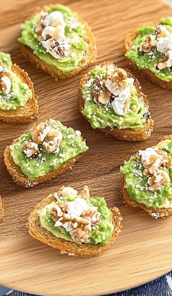 Tiny Green Delights: Mini Avocado Toasts Recipe For Snacking - Good ...